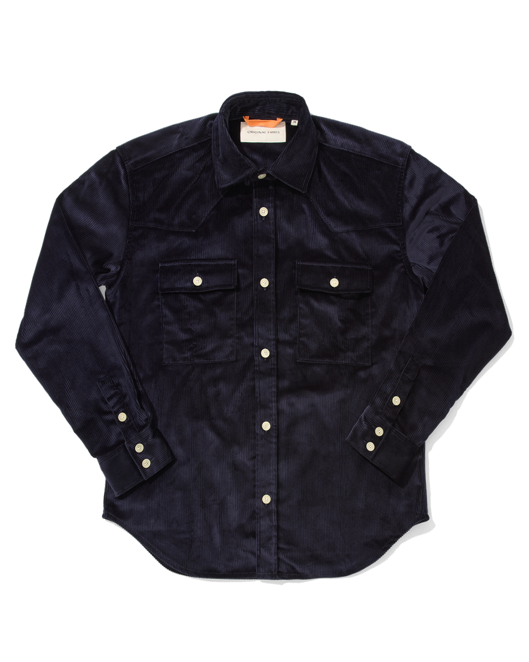 Heavy Corduroy Western Overshirt Dark Navy – Original Fibres